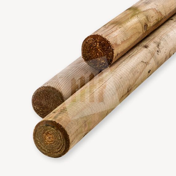 Ronde tuinpaal | groen geïmp. | 4 cm | Tuinafscheiding.nl