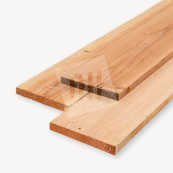 Douglas plank | ruw | blank | 2x20 cm | Tuinafscheiding.nl