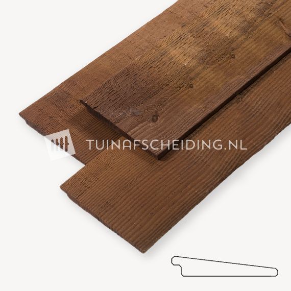 Zweeds rabat bruin | Tuinafscheiding.nl